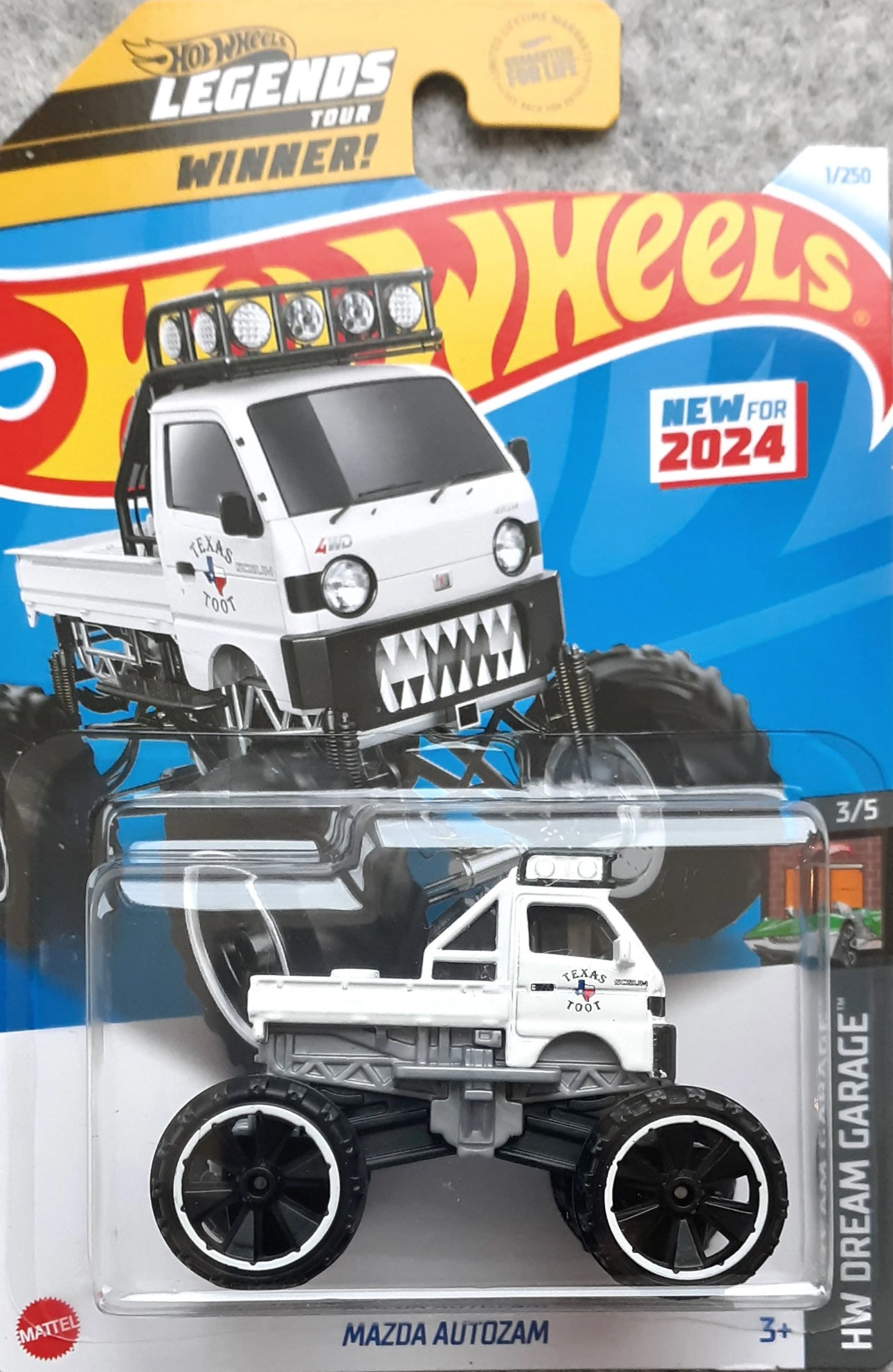 Hot Wheels HW Dream Garage Mazda Autozam White Texas Toot