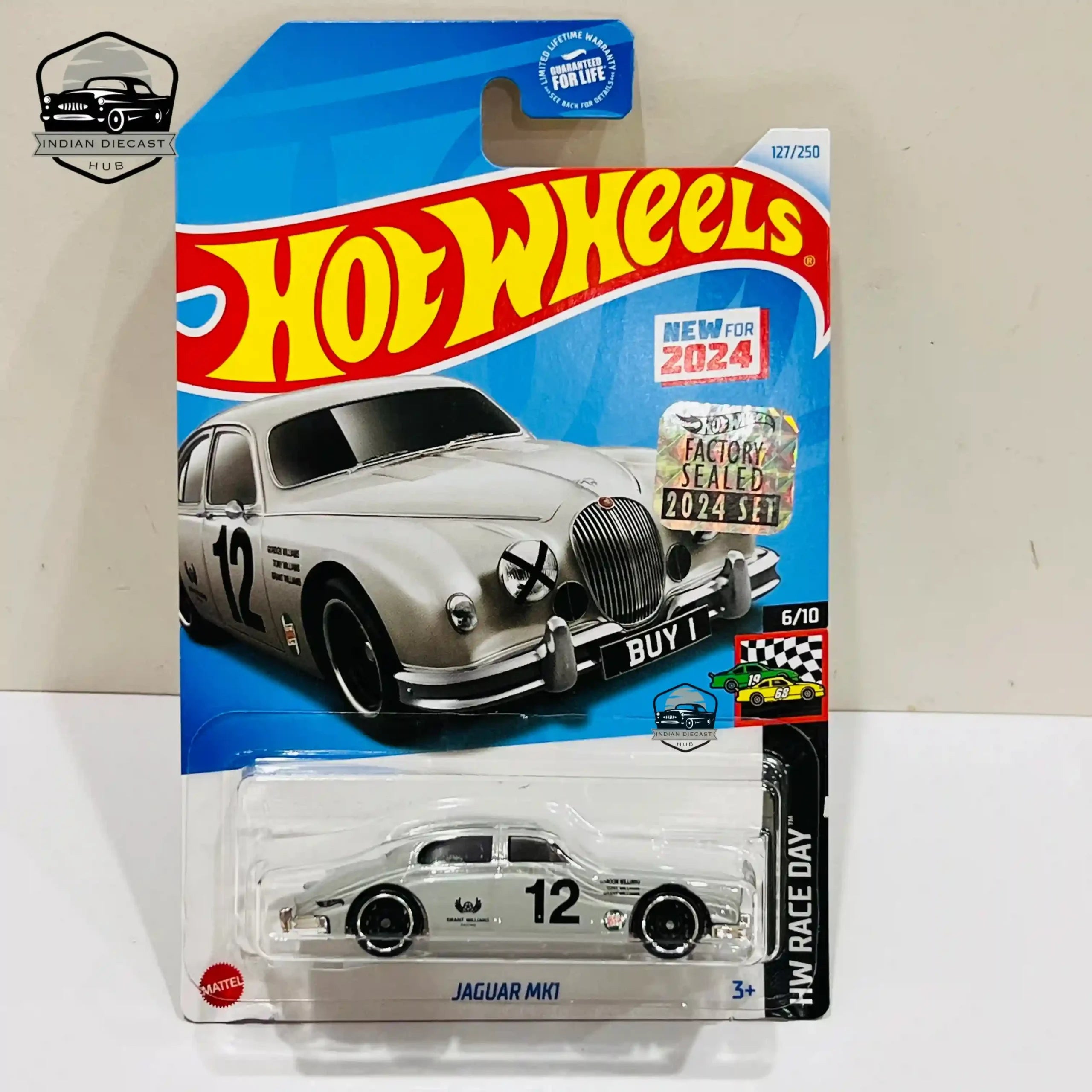 Hot Wheels Jaguar Mk1 (New Model) – 2024 Factory Sealed Card – Importe ...